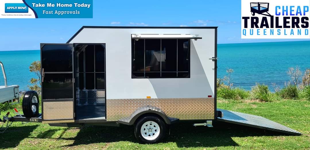 AUSTRALIAN Made 12x6 Enclosed 1800kg ATM Toy Hauler Trailer 1.9m H ...