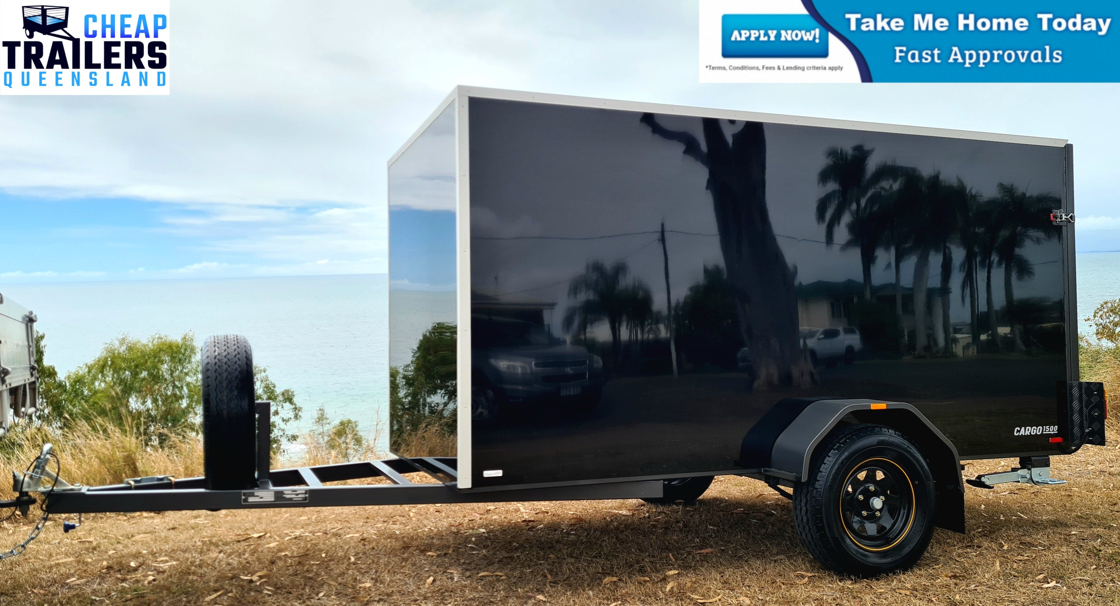 AUSTRALIAN Made 10x5 Enclosed 750kg ATM Toy Hauler Trailer 1500mm H ...