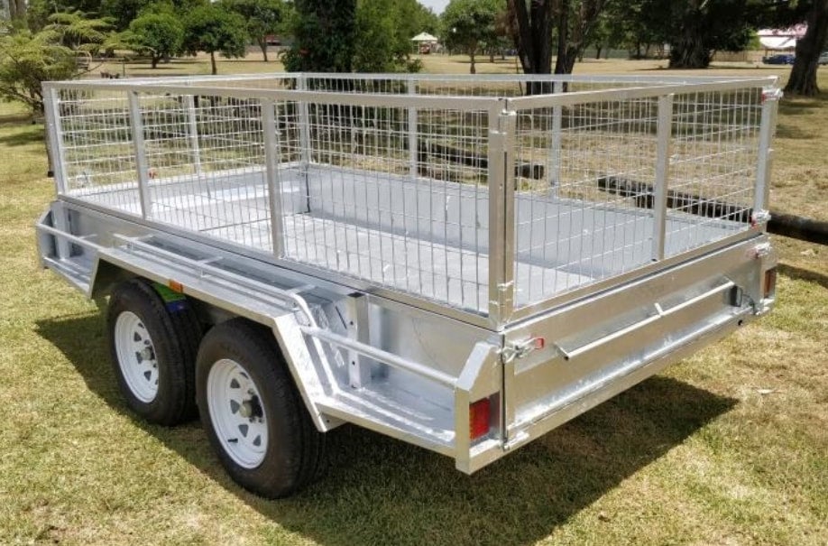 ELECTRIC BRAKES! 8x5 Galvanised Caged Tandem Trailer 2000kg ATM 300mm ...